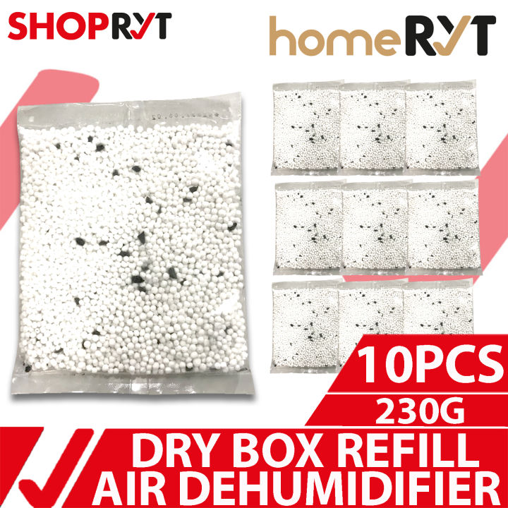 ShopRYT Dry Box Dehumidifier Dessicant Moisture Absorber Refill 230g / 500ml 10 packs | Lazada PH