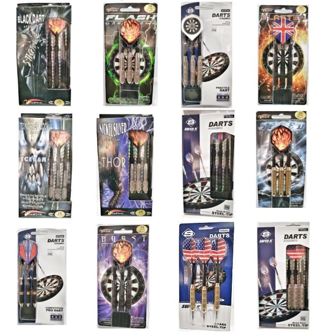 Steel Tip Darts 3PCS 20g 22g 24g Dart Pin Tungsten Look brass Flights ...