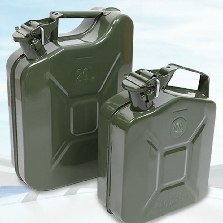 【High Quality】5L/10L/20L Car Metal Jerry Can Thicken Auto Fuel Tank ...