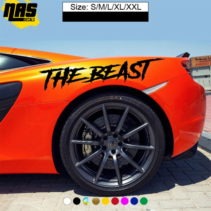 The Beast Logo Waterproof Vinyl Sticker Set - Aesthetic Dec for Car ...