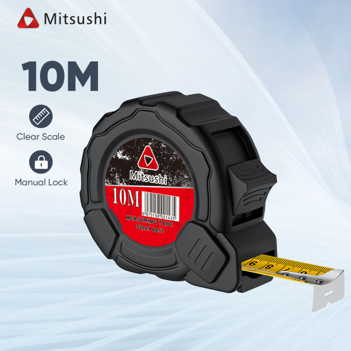 Mitsushi Standard Meter Tape 10M/7.5M/5M/3M Power Measuring Tape ruller ...