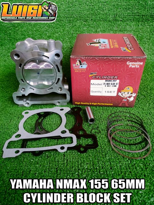 HACHI YAMAHA NMAX 155 V1 / AEROX 155 V2 65MM CYLINDER BLOCK SET | Lazada PH