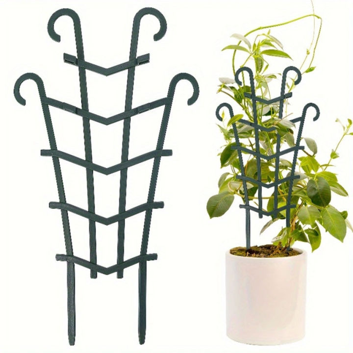 Plant Support Frame Plastic Green Garden Plant Climbing Trellis ...