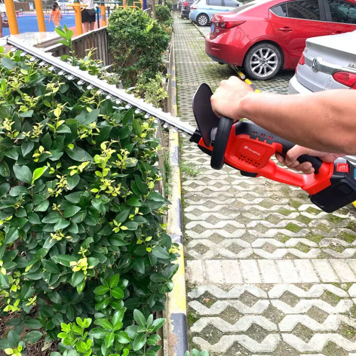 เครื่องแต่งกิ่งไร้สาย Portable Brushless Hedge Trimmer ใช้ร่วมกับแบต