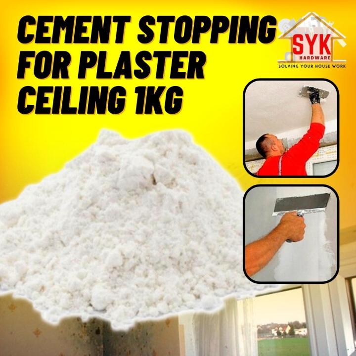 SYK Cement Stopping (1kg) Compound For Plaster Ceiling Board Paint ...