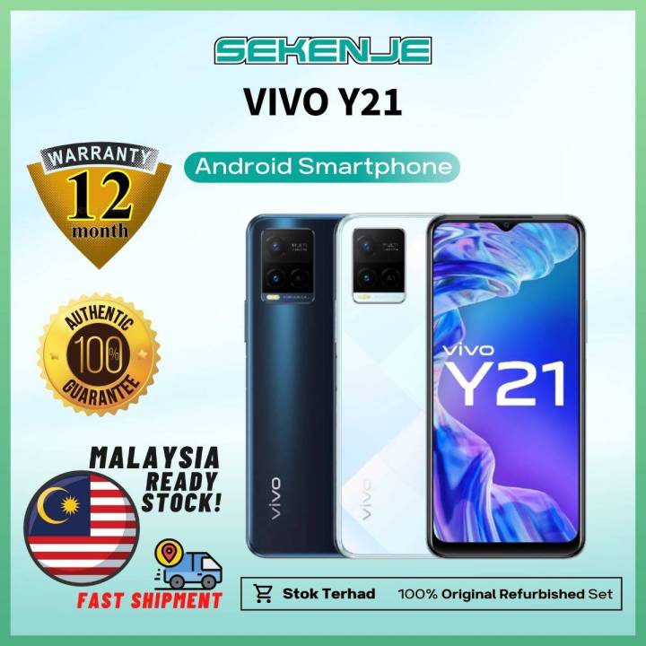 VIVO Y21 64GB + 4GB RAM 100% Original Refurbished Set | Lazada