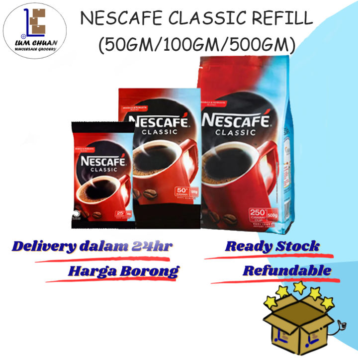 Nestle Nescafe Classic Refill Pack [50GM / 100GM / 500GM] | Lazada