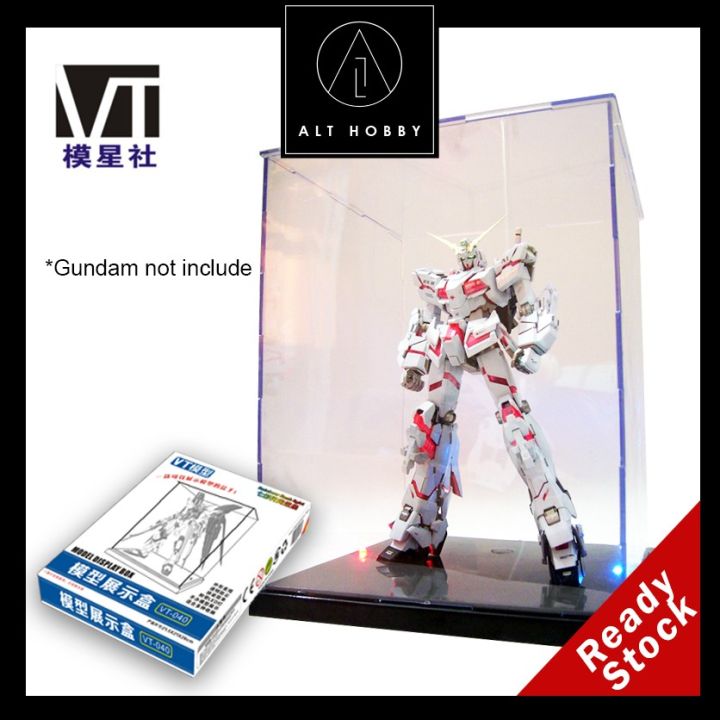 MG Gundam Display Box/ Gundam Display Case with rainbow led lights ...