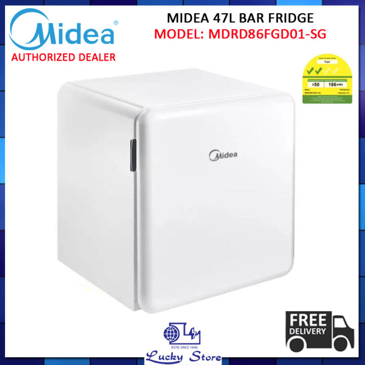 (Bulky) MIDEA MDRD88FGD01-SG 47L MINI BAR FRIDGE, 3 TICKS, FREE ...