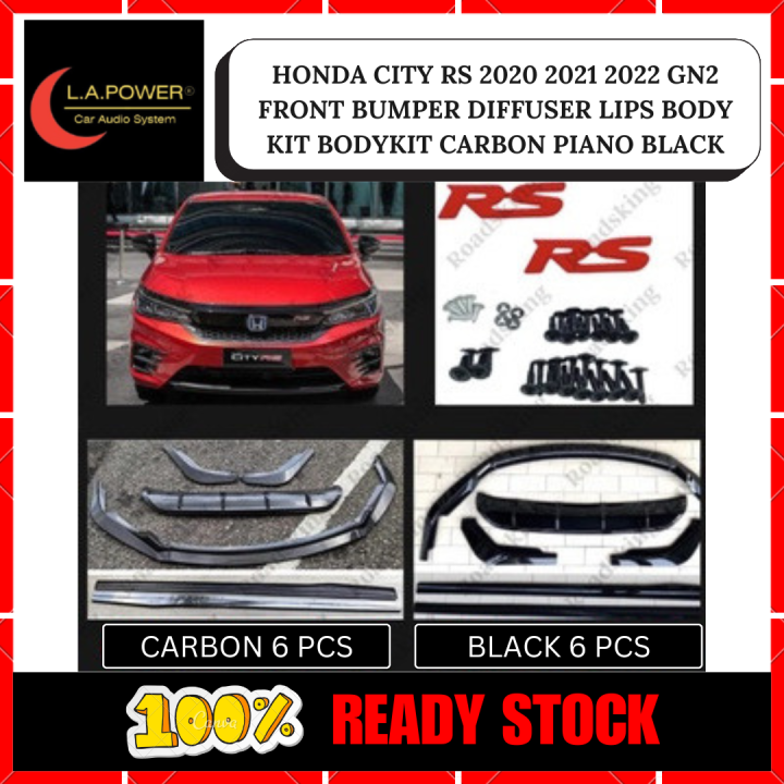 HONDA CITY RS 2020 2021 2022 GN2 FRONT BUMPER DIFFUSER LIPS BODY KIT ...