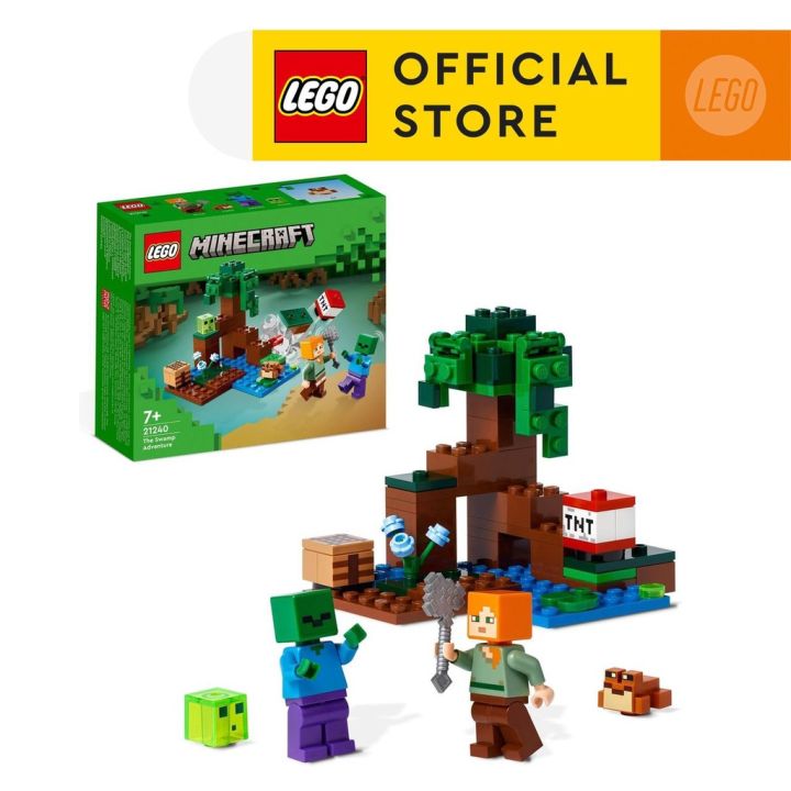 LEGO® Minecraft 21240 The Swamp Adventure, Age 7+, Building Blocks, 2023 (65pcs) | Lazada