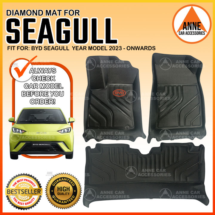 5D Diamond Deep Dish Matting for BYD Seagull / BYD Sealion 6 DM-i / BYD ...