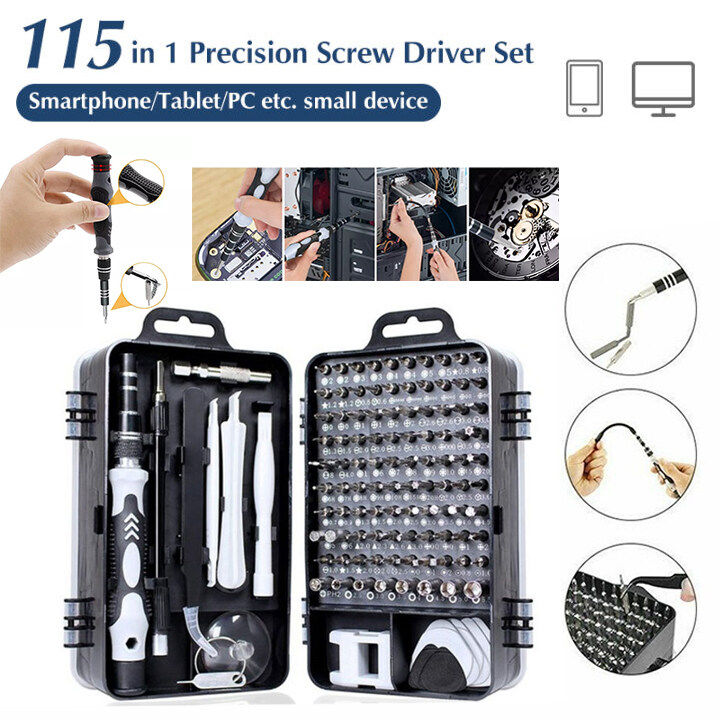 115 in 1 Screwdriver Set Multi-function Magnetic Precision Screwdriver Set for Computer Watch ...