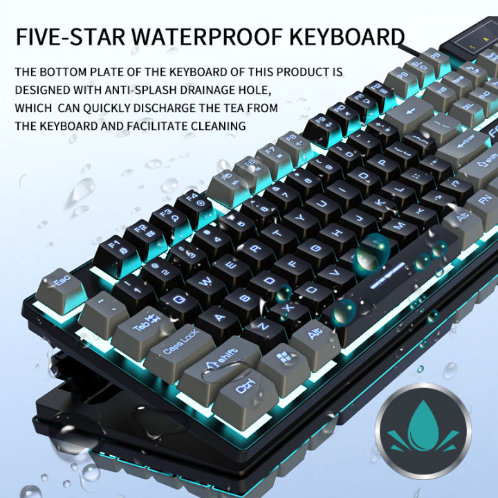 USB laptop PC computer Gaming Keyboard LED Backlight Ergonomic low ...