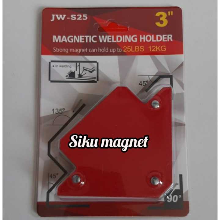 100%ORIGINAL KDK Siku Magnet 3 Inch 25LB Pemegang Besi Las Sudut 45 90 ...