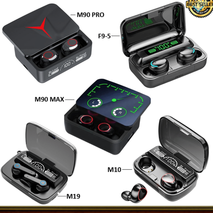 HEADSET BLUETOOTH TWS WIRELESS STEREO GAMING M10/F9-5/M19/M90 MAX/M90 ...