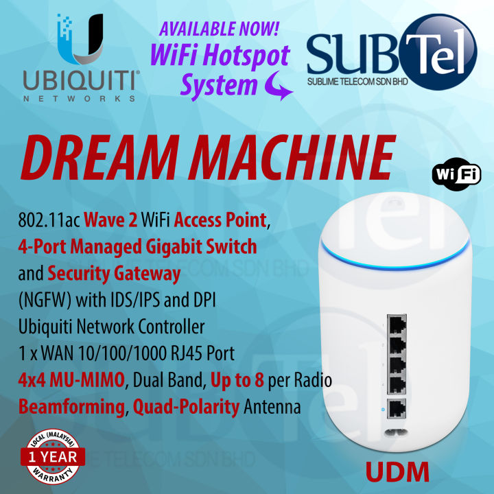 Ubiquiti Dream Machine UDM WiFi Access Point AP UAP Managed Gigabit ...