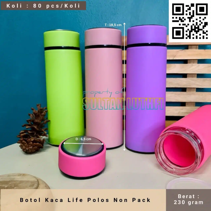 Botol Kaca Life Polos Non Pack | Lazada Indonesia