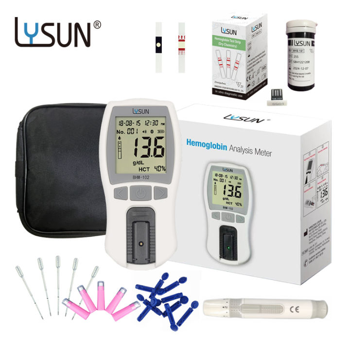 Lysun POCT Handheld Hemoglobin Analyser Fast Blood Testing Hemoglobin ...