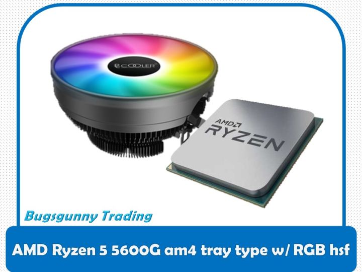AMD Ryzen 5 5600G am4 tray type w/ RGB hsf processor | Lazada PH