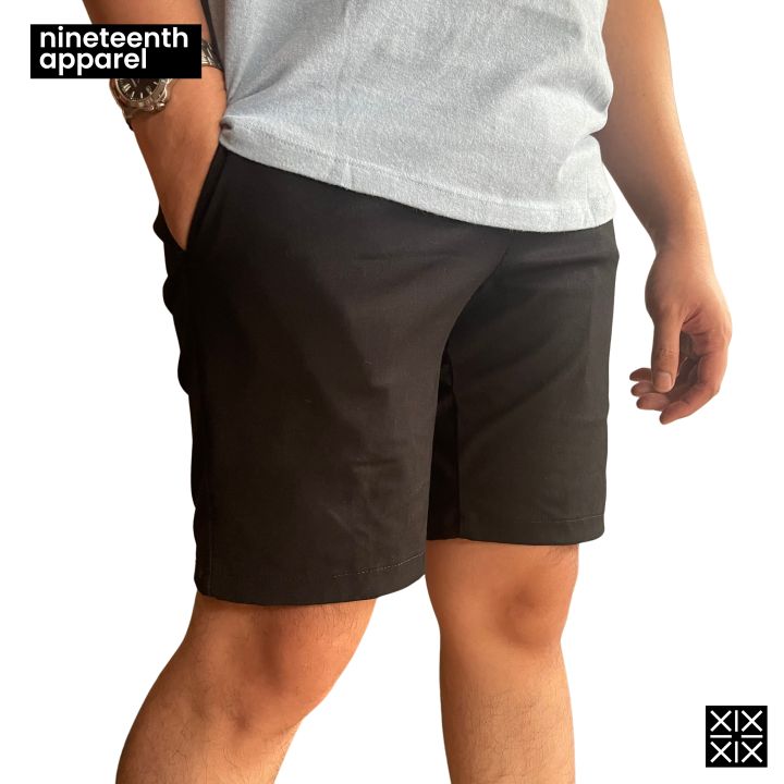 Men's Tailored Shorts - Plain | Chino Shorts | Tapered Fit | Garterized ...