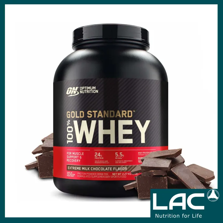 ON Gold Standard 100% Whey Extreme Milk Chocolate 5lb (Best by: April ...