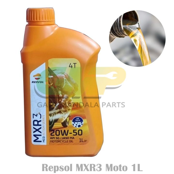 Oli Repsol Moto Super 4T 20W50 Motor Sport 1 Liter CBR Vixion Verza ...