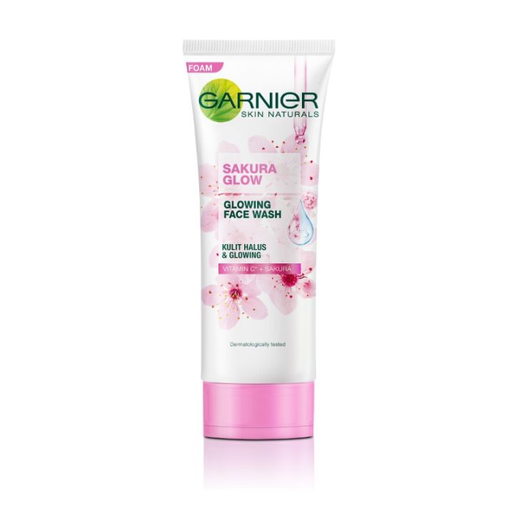 Garnier Sakura White Foam Facial Cleanser Wash 100ml/ pencuci muka | Lazada