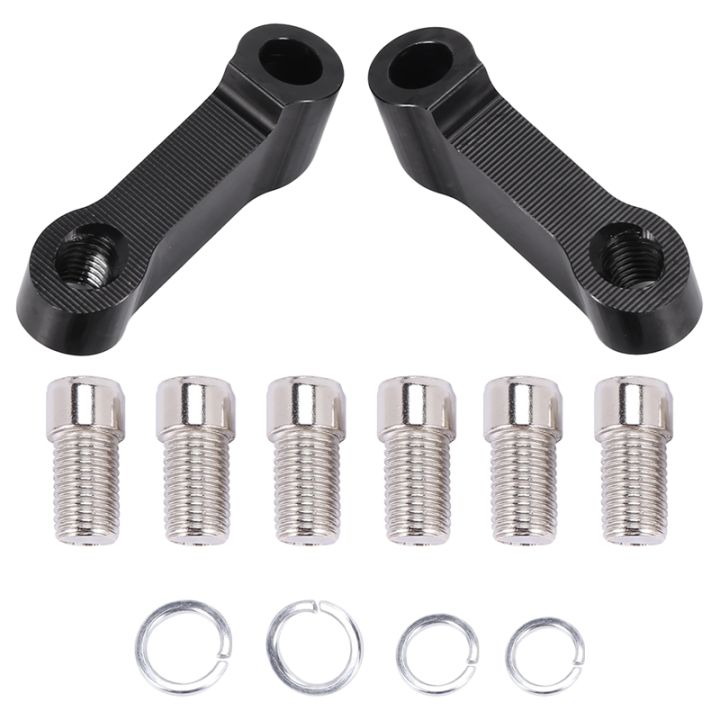 CNC Universal Aluminum 10Mm Motorcycle Mirror Mount Riser Extenders ...