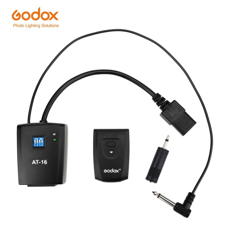 Godox AT-16 Trigger 3.5mm Wireless Photography Studio Flash Trigger ...