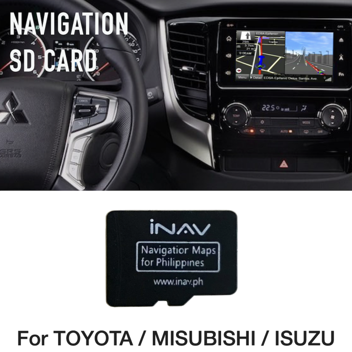 SD Card for GPS Navigation for TOYOTA MITSUBISHI ISUZU Lifetime ...