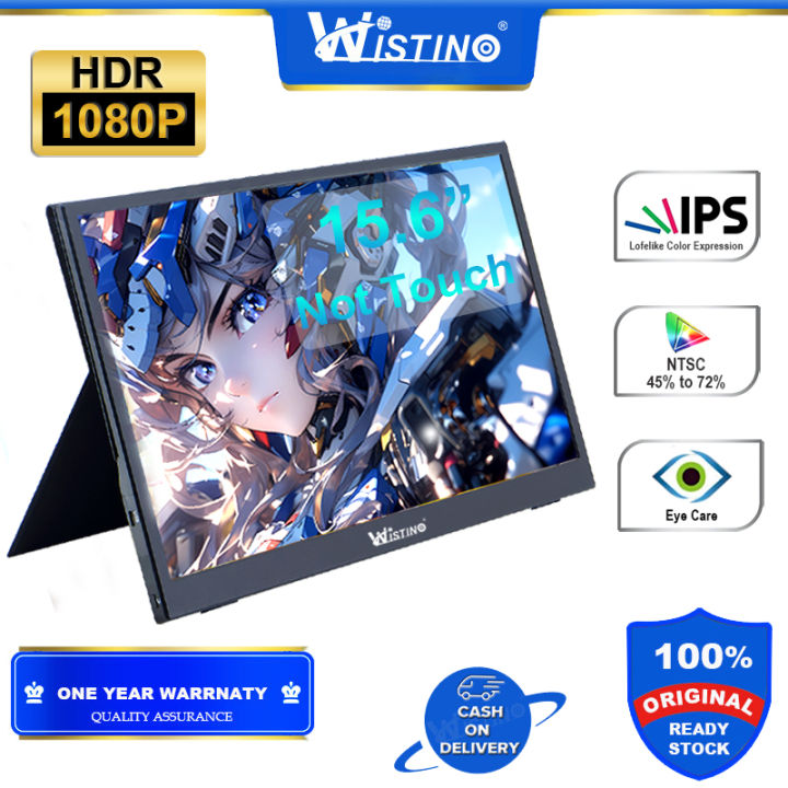 Wistino 15.6inch 1920X1080P FHD Mini Portable Monitor Screen 72% NTSC ...