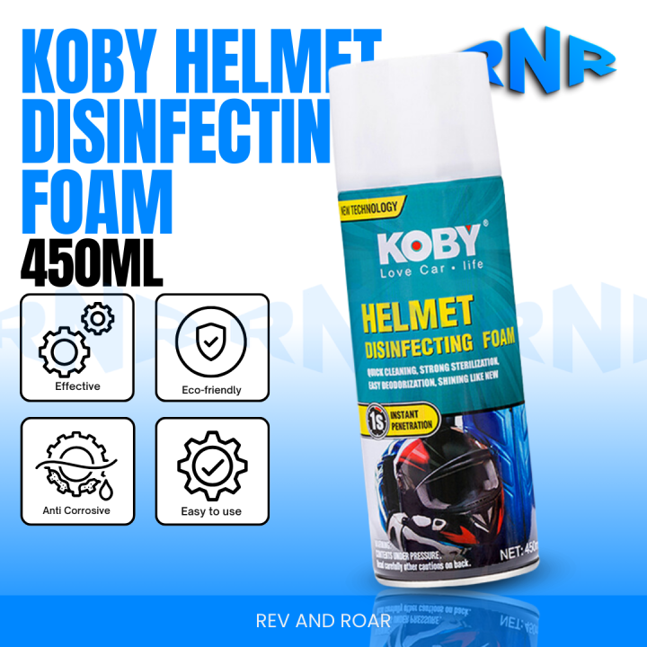 MOTO CARE ORIGINAL KOBY HELMET DISINFECTING FOAM 450ML | Lazada PH