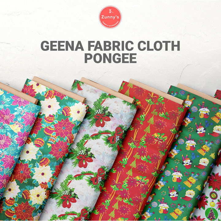 Printed Gina Geena Pongee Fabric for Curtain, Table Cloth Per Yard ...
