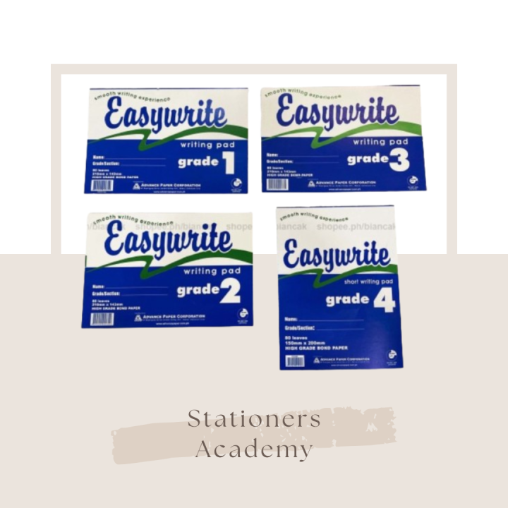 Easywrite Writing Pad Grade 1, 2, 3, 4 sold per 10 pads | Lazada PH