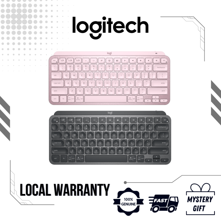 Logitech MX Keys Mini Minimalist Wireless Illuminated Keyboard, Compact, Bluetooth, Backlit, USB ...