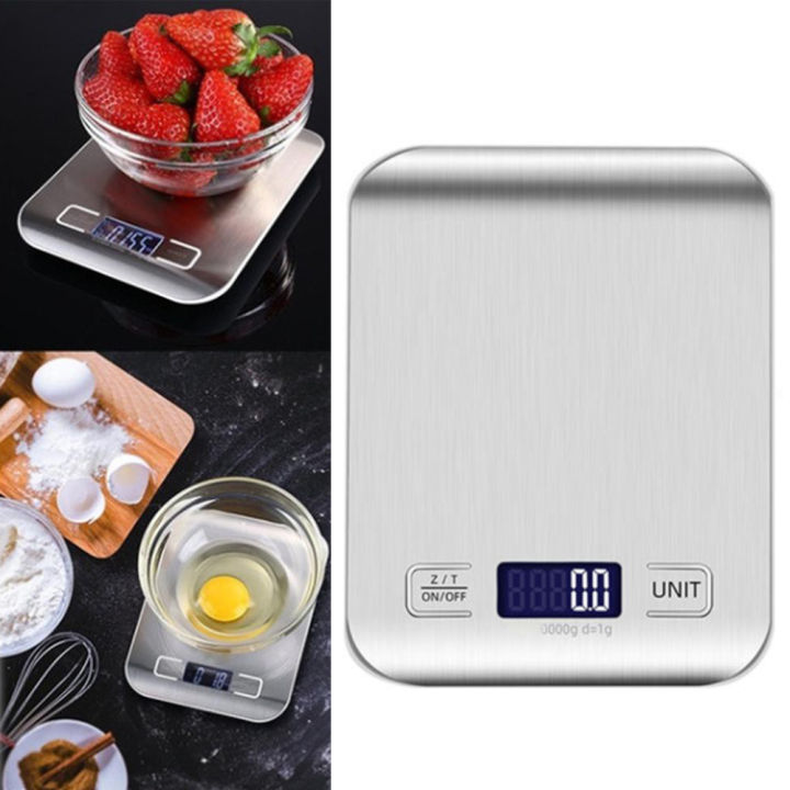 Kitchen Scale Electronic Food Weighing Scale Digital Measurement ...