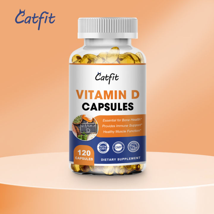 Catfit Vitamin D Capsules 1000IU Promote Calcium Absorption Bone Health ...