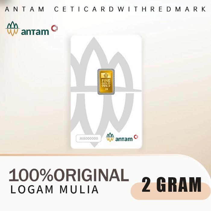 LOGAM MULIA ANTAM 2 GRAM KEMASAN TERBARU KADAR 99.99% - 2gr | Lazada ...