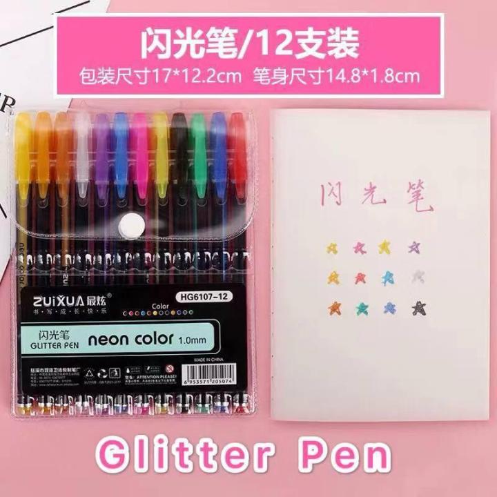 AS.ZUIXUAN 12 in 1 Neon Color Pen Metal Pen/Highlighter/Pastel Pen ...