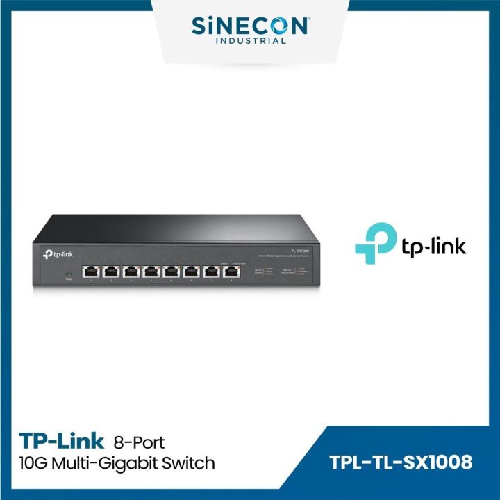 TP-Link รุ่น TL-SX1008 8-Port 10G Desktop/Rackmount Switch - Unmanaged ...