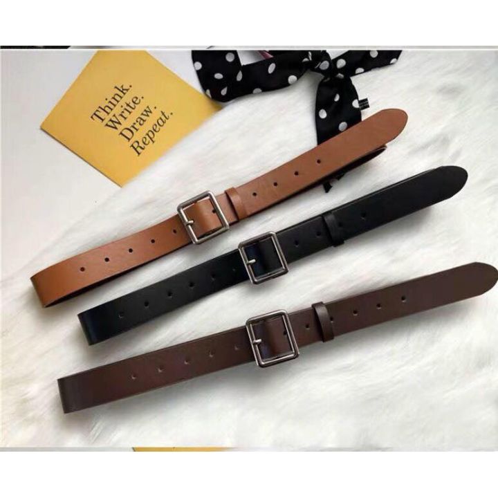 Belt Korean Fashion Women Belts Leather Metal Buckle Waist Belts ...