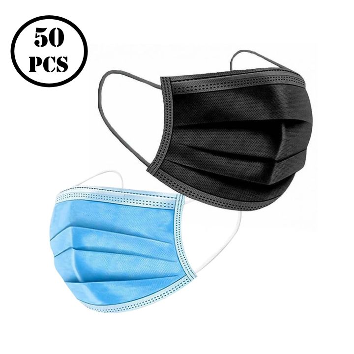 50PCS 3-Ply Disposable Surgical Face Mask | Lazada PH