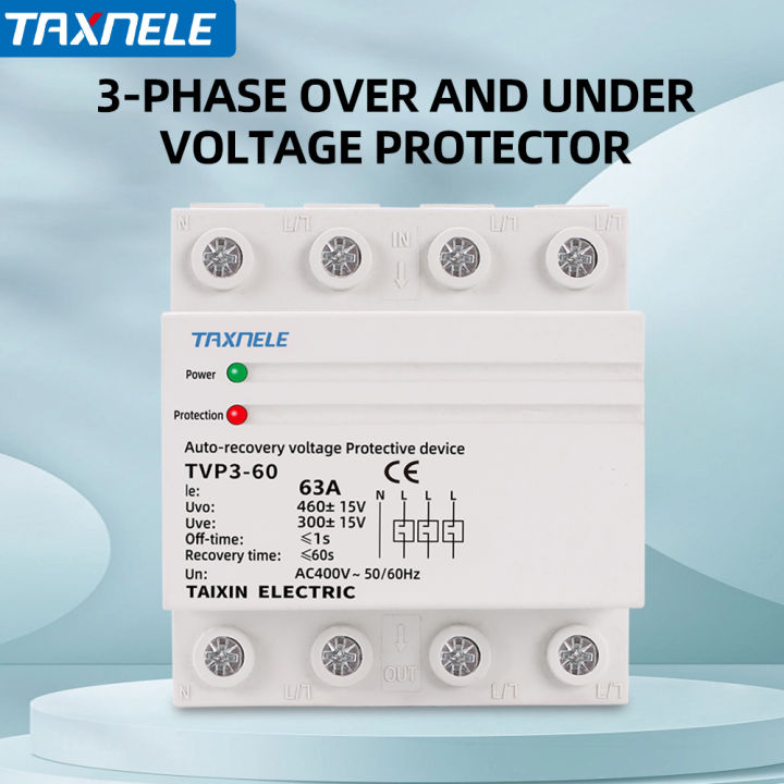 Three Phase Over Under Voltage Protector 3 Phase Automatic Recovery ... Three Phase Over Under Voltage Protector 3 Phase Automatic Recovery ...