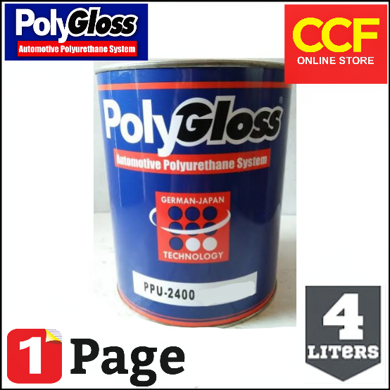 Polygloss Urethane Paint 4 Liters / 1 Gallon Automotive Car Paints ...