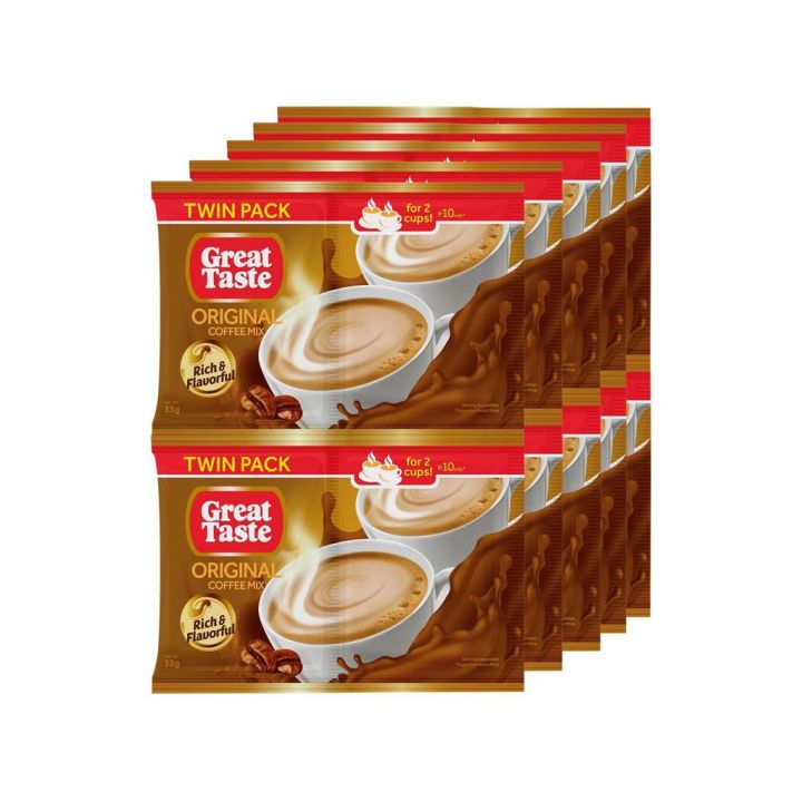Great Taste Original 3In1 Twin Pack 33g Pack of 10 | Lazada PH