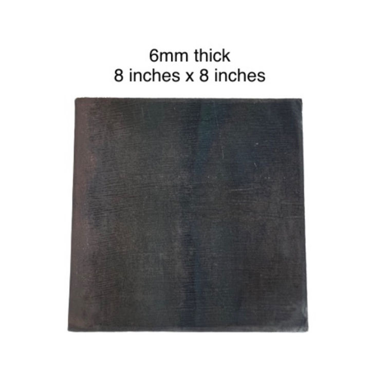 MS PLATE MILD STEEL BASE PLATE METAL 6mm thick x 8 inches x 8 inches ...