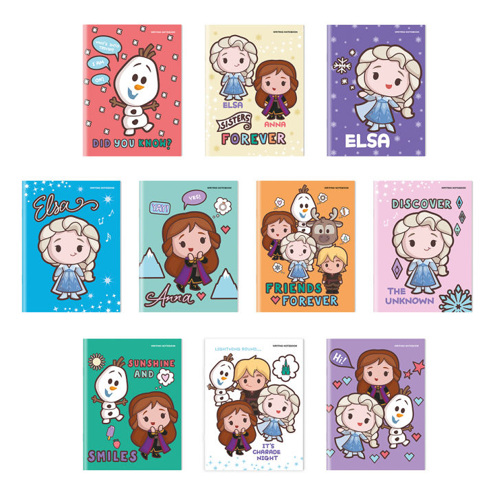 Set of 10 Orions Frozen Chibi Writing Notebook 80 Leaves | Lazada PH