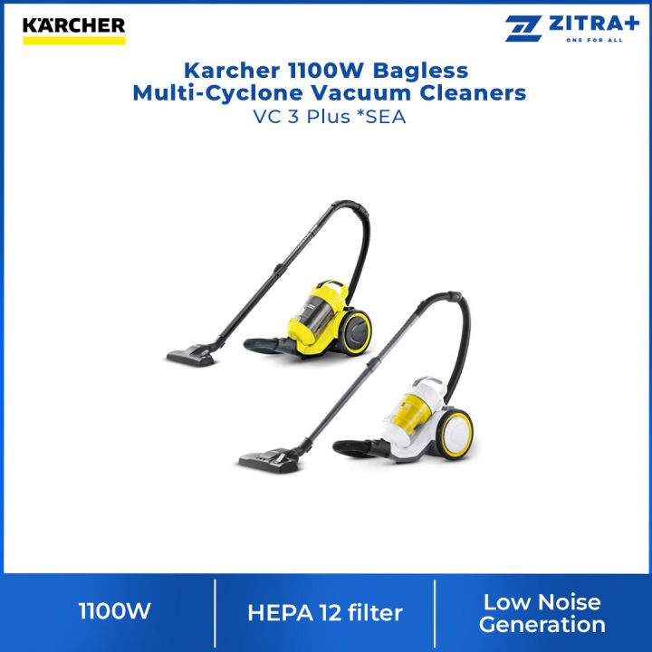 Karcher 1100W Bagless Multi-Cyclone Vacuum Cleaners VC 3 Plus *SEA ...