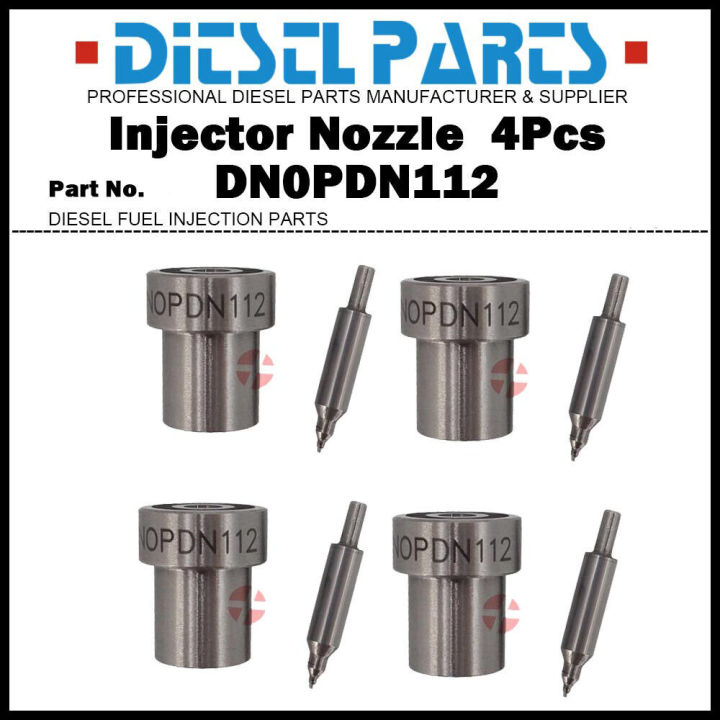 4x Injector Nozzle DN0PDN112 para sa Mitsubishi L200 L300 Pajero 4D56 ...